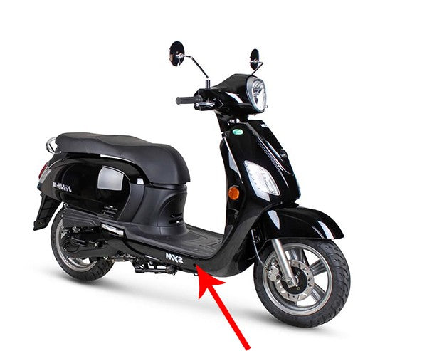 Onderkuip Sym Fiddle 3 Glans Zwart Rechts Origineel – Fresh Parts