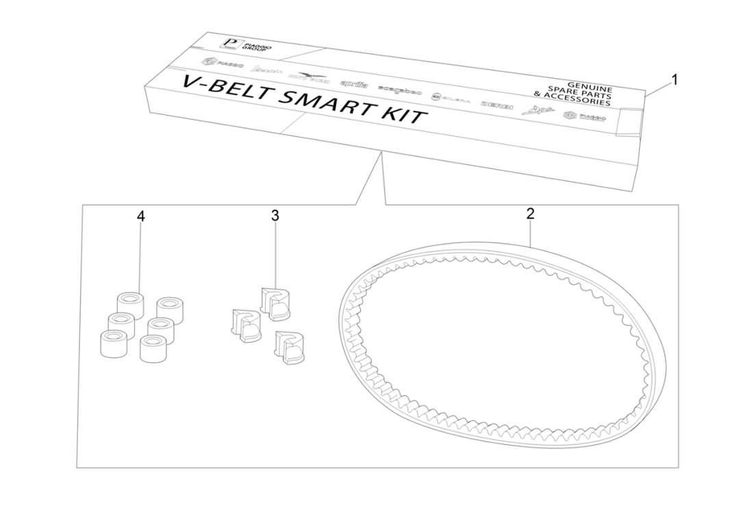 Gilera ICE 50 2T E2 2002-2005 – Kit Trasmissione – Fresh Parts