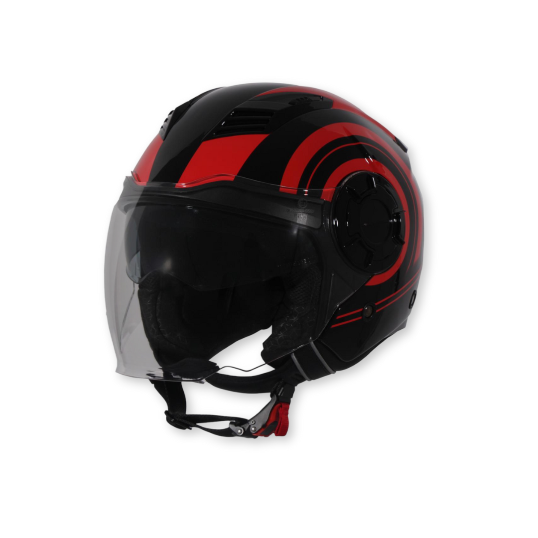 Helm Vito Isola Glans Zwart / Rood – Fresh Parts